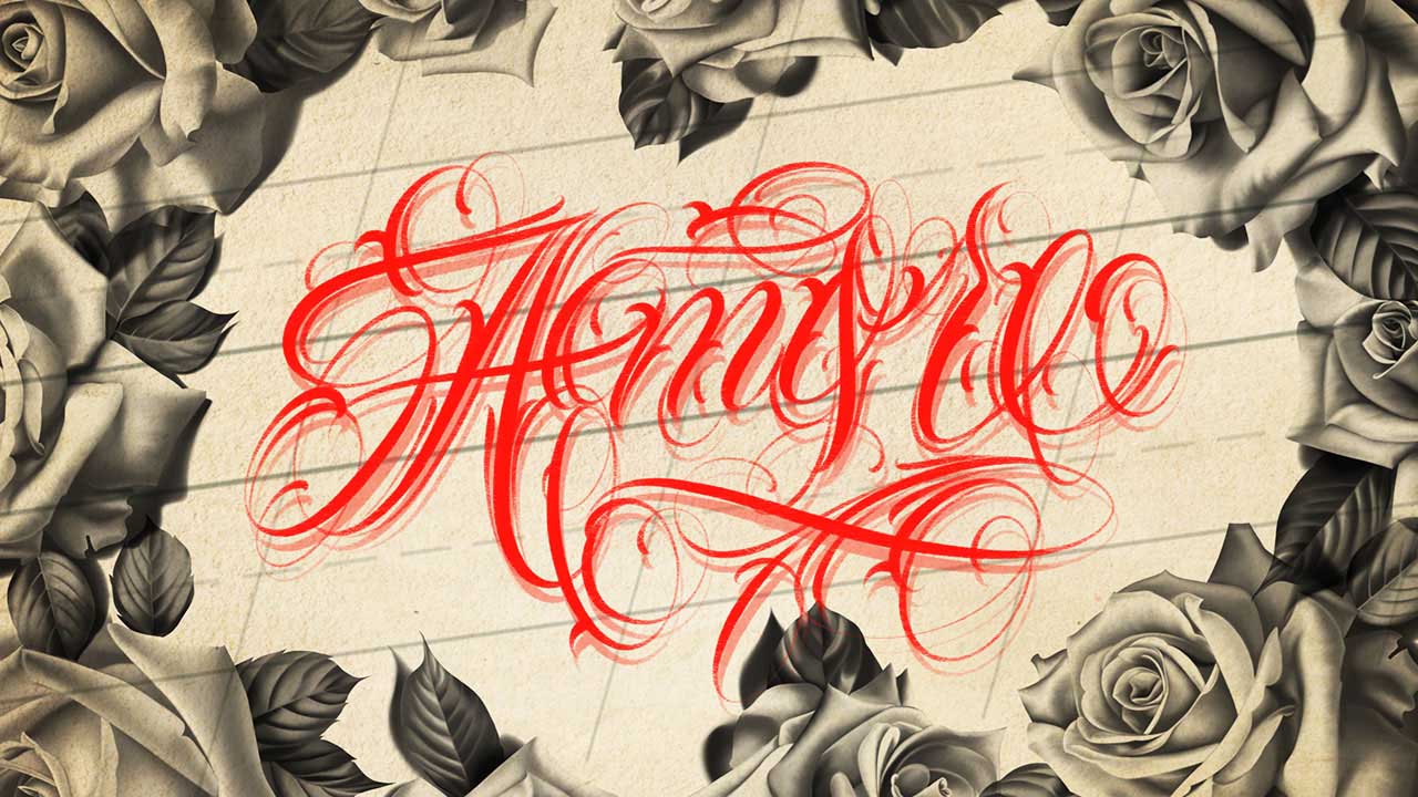 Order your Custom Chicano Lettering - Tattoo Design – Brushestock